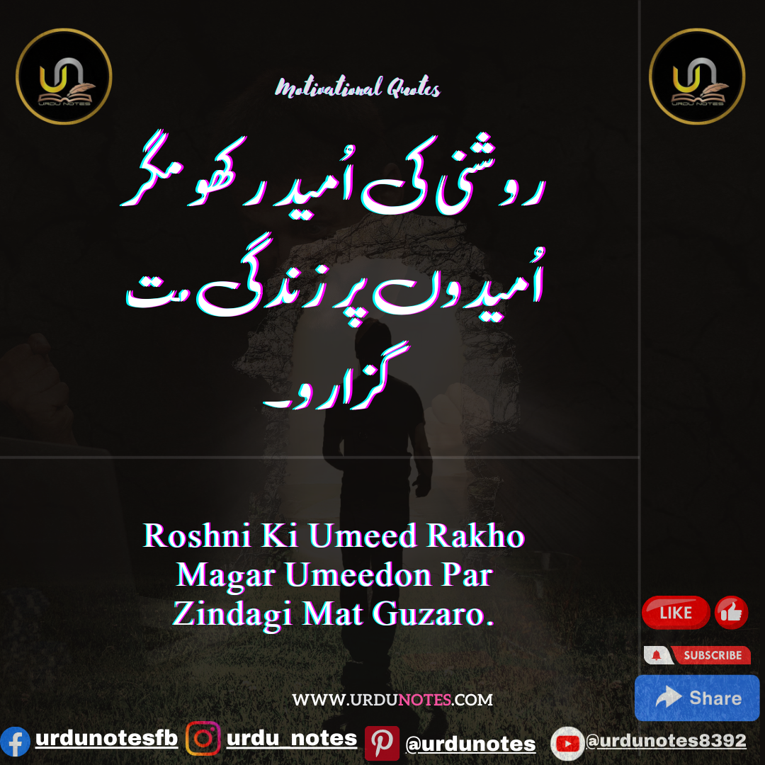 Most Motivational Quotes For students In Urdu | Urdu Notes